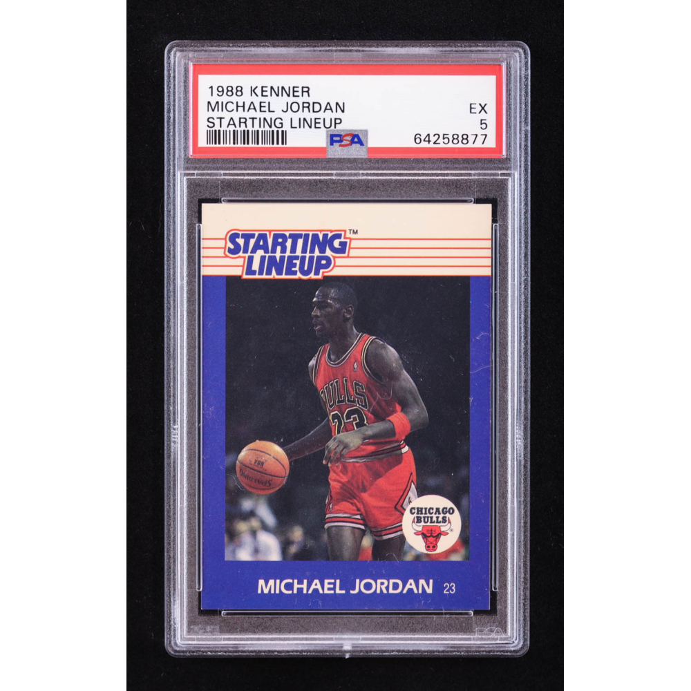 Michael Jordan 1988 Kenner Starting Lineup Cards #40 (PSA 5) | Pristine ...