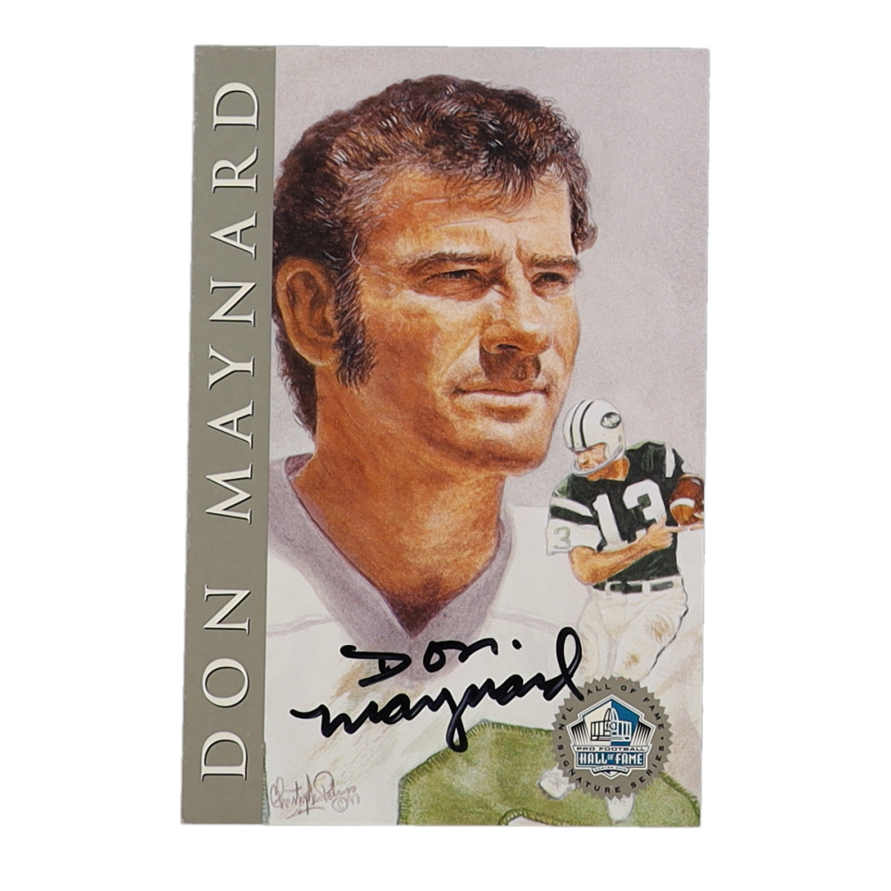Don Maynard Signed LE 1998 HOF Signature Series Card (JSA) | Pristine ...