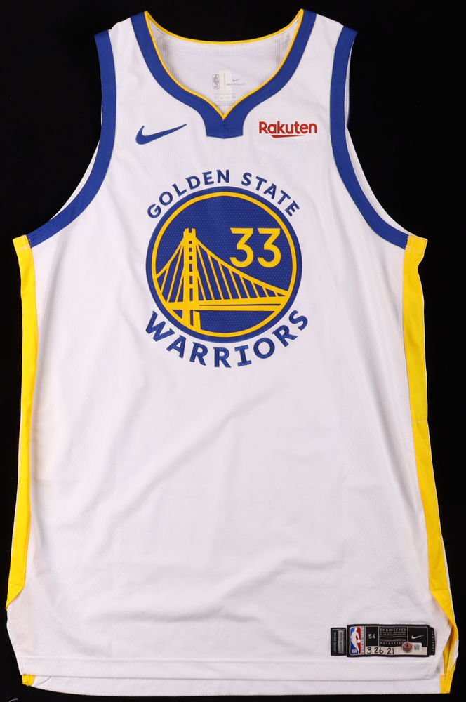 James Wiseman Signed Game-Used Warriors Jersey Inscribed "Dub Nation ...