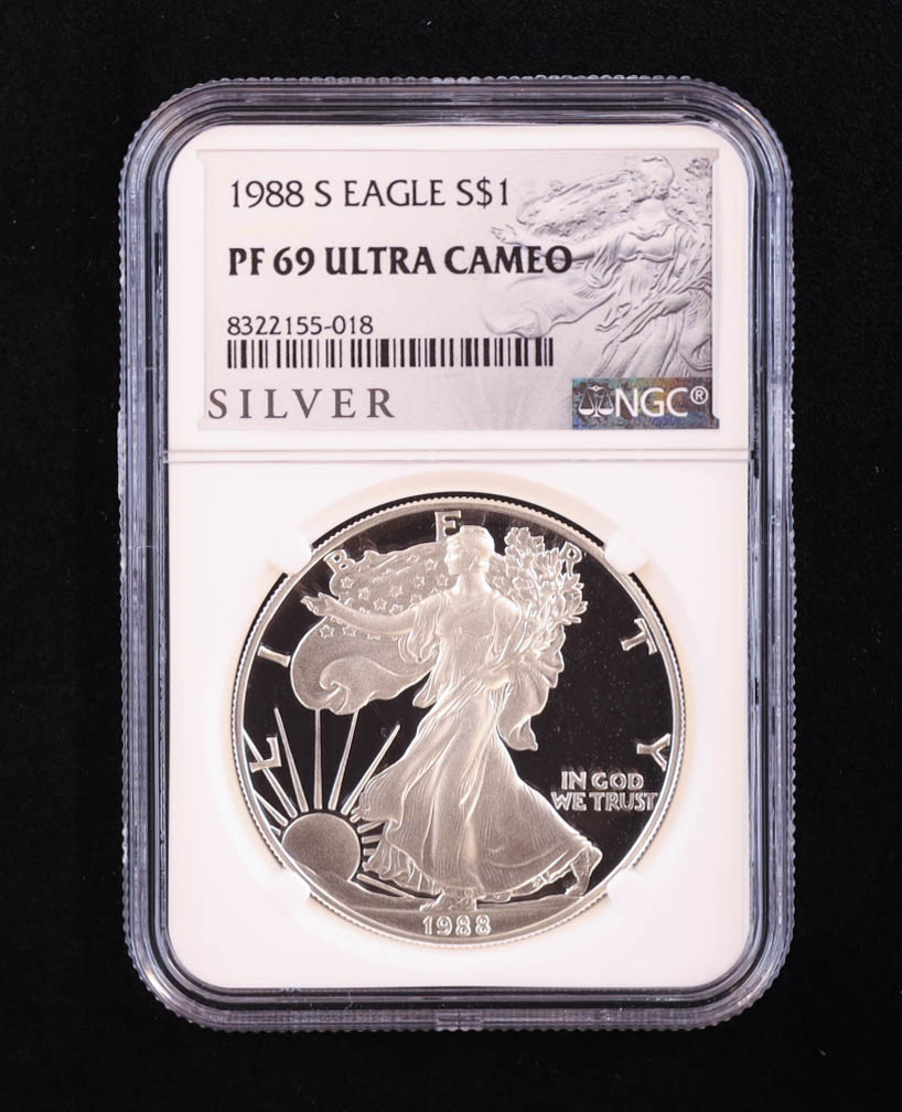 1988-S Proof American Silver Eagle (NGC PF69 ULTRA CAMEO) | Pristine Auction