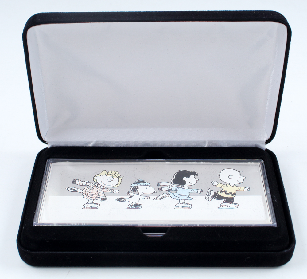 APMEX The Highland Mint "Peanuts" 4 Troy Oz .999 Fine Silver Bullion ...