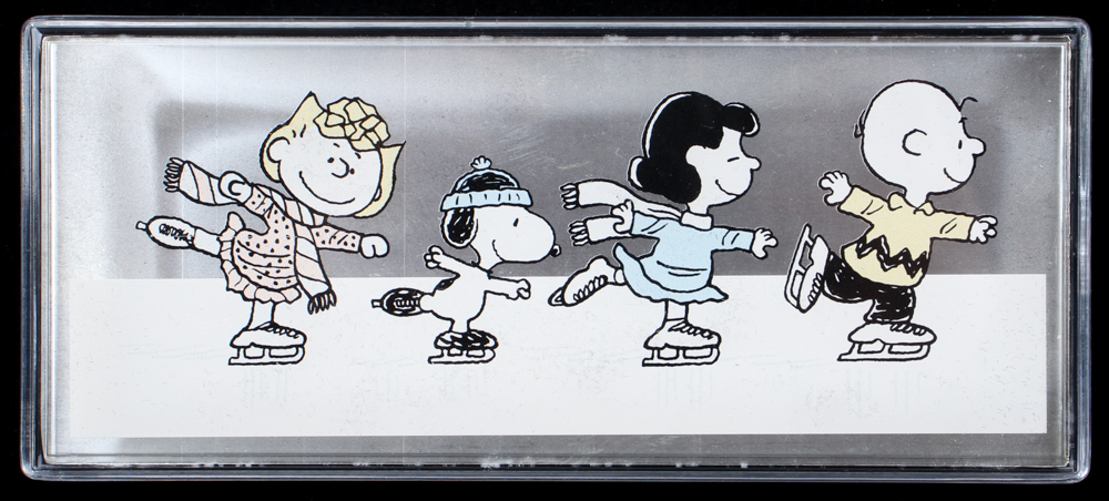 APMEX The Highland Mint "Peanuts" 4 Troy Oz .999 Fine Silver Bullion ...