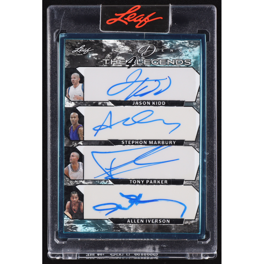 2024 Leaf Decadence The 4 Legends Platinum Blue #T4L6 Jason Kidd ...
