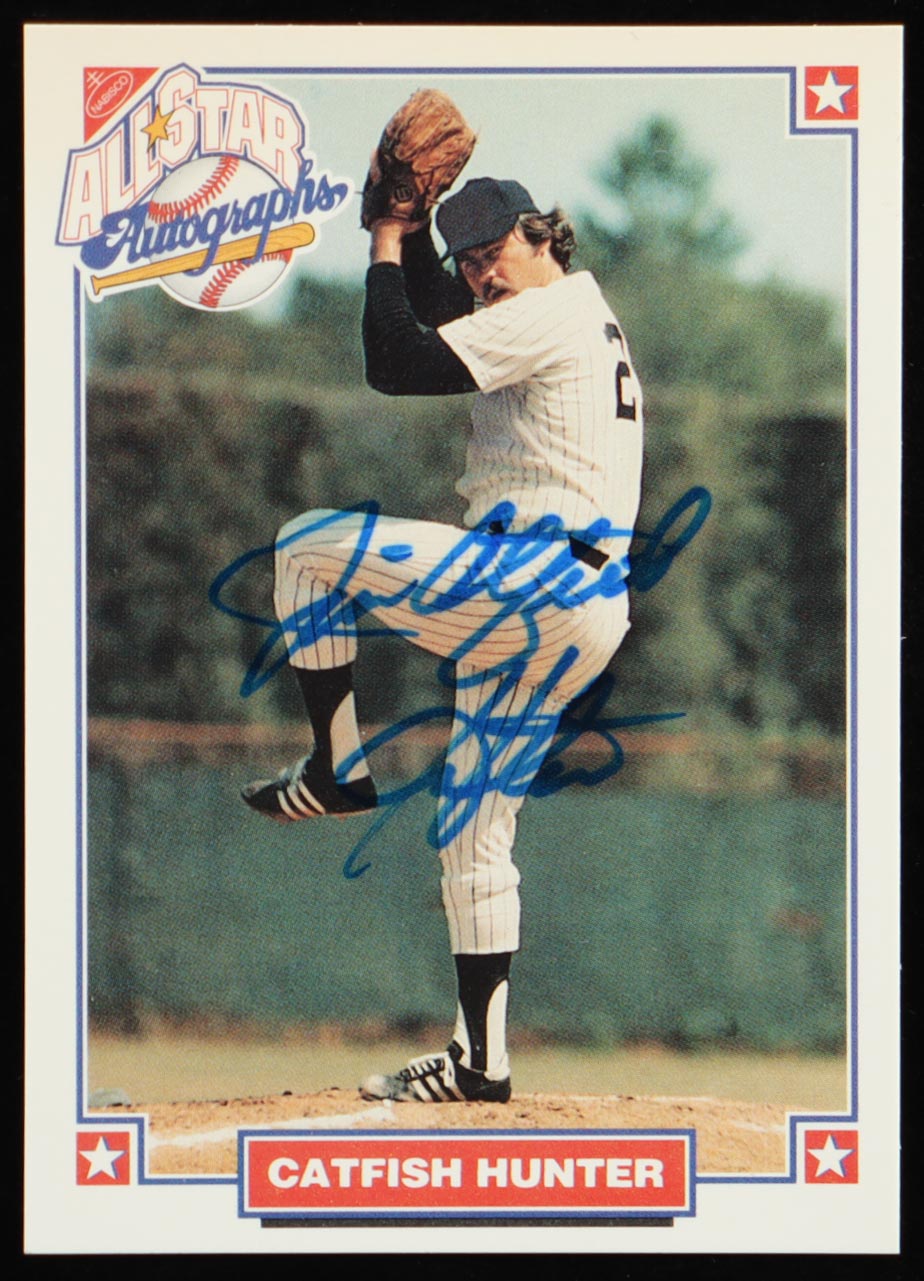 Jim "Catfish" Hunter Signed 1993 Nabisco "All-Star" Baseball Greats ...