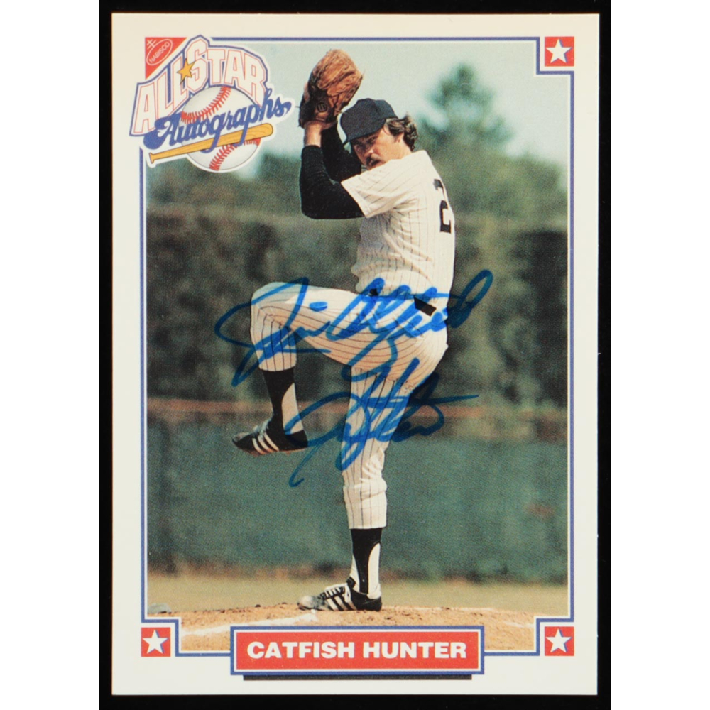 Jim "Catfish" Hunter Signed 1993 Nabisco "All-Star" Baseball Greats ...