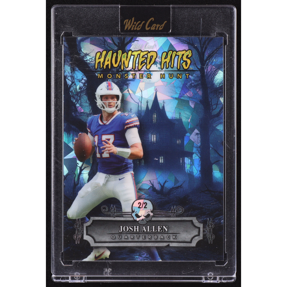 Josh Allen 2024 Wild Card Haunted Hits Monster Hunt Crystal Blue #HHHJA ...