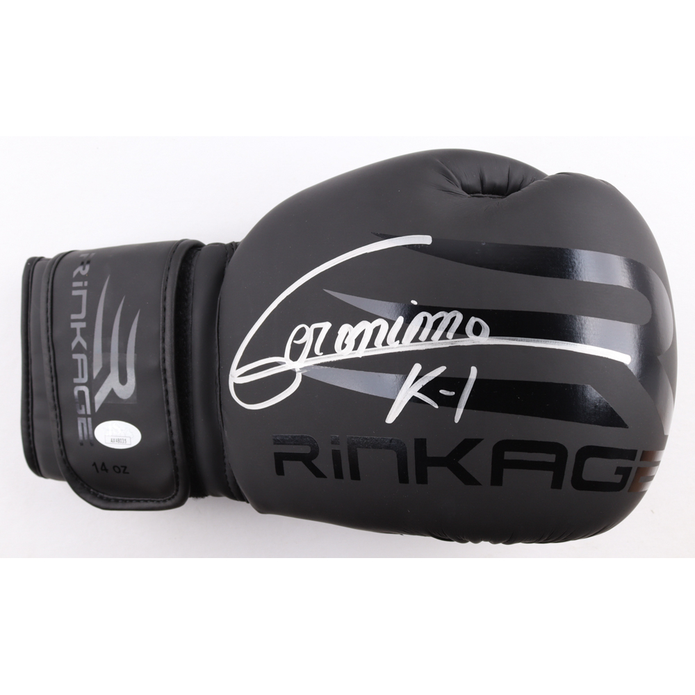 Jerome "Geronimo" Le Banner Signed Rinkage Boxing Glove Inscribed "K-1" (JSA) | Pristine Auction