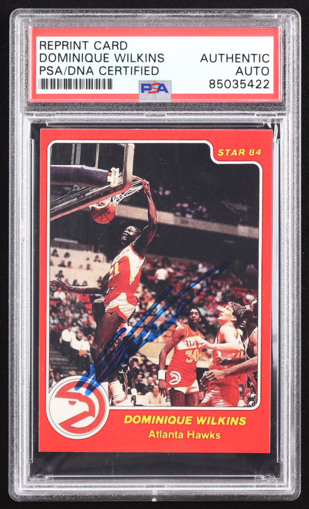 Dominique Wilkins Signed Trading Card (PSA) | Pristine Auction