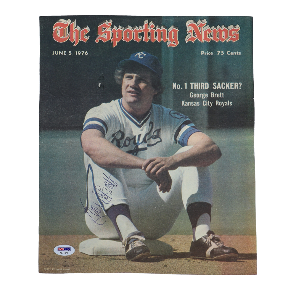 George Brett Signed 1976 "The Sporting News" Newspaper Cut (PSA) | Pristine Auction