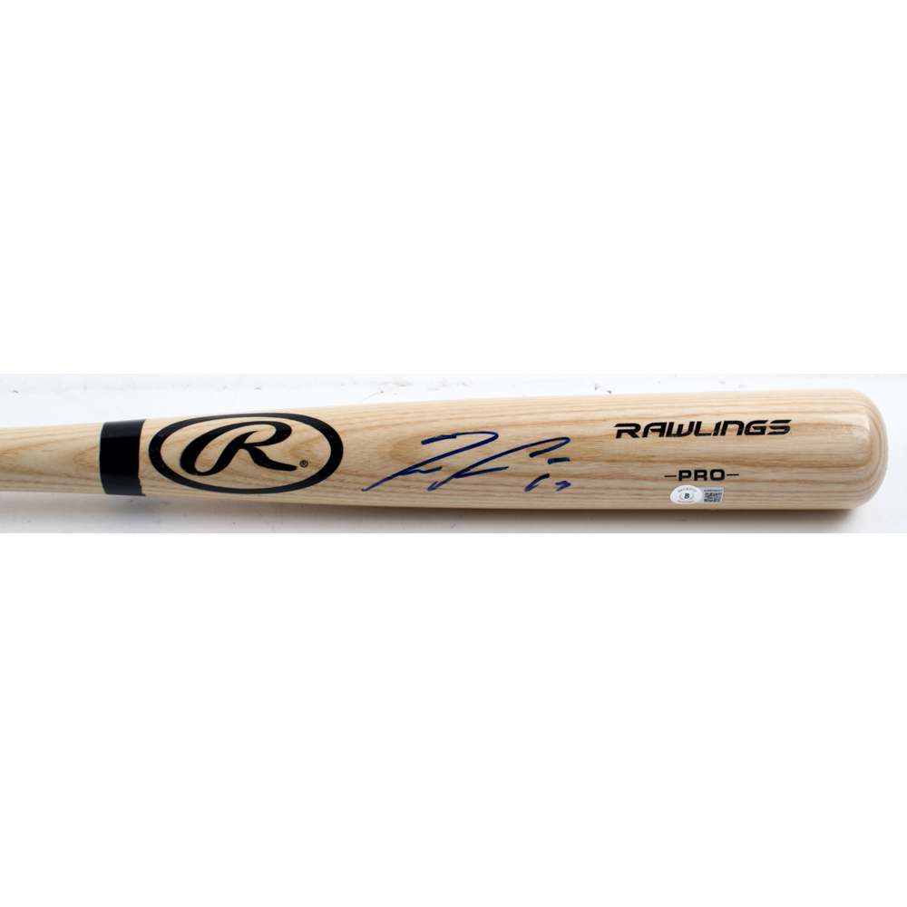 Ronald Acuna Jr. Signed Rawlings Pro Baseball Bat (Beckett) | Pristine ...