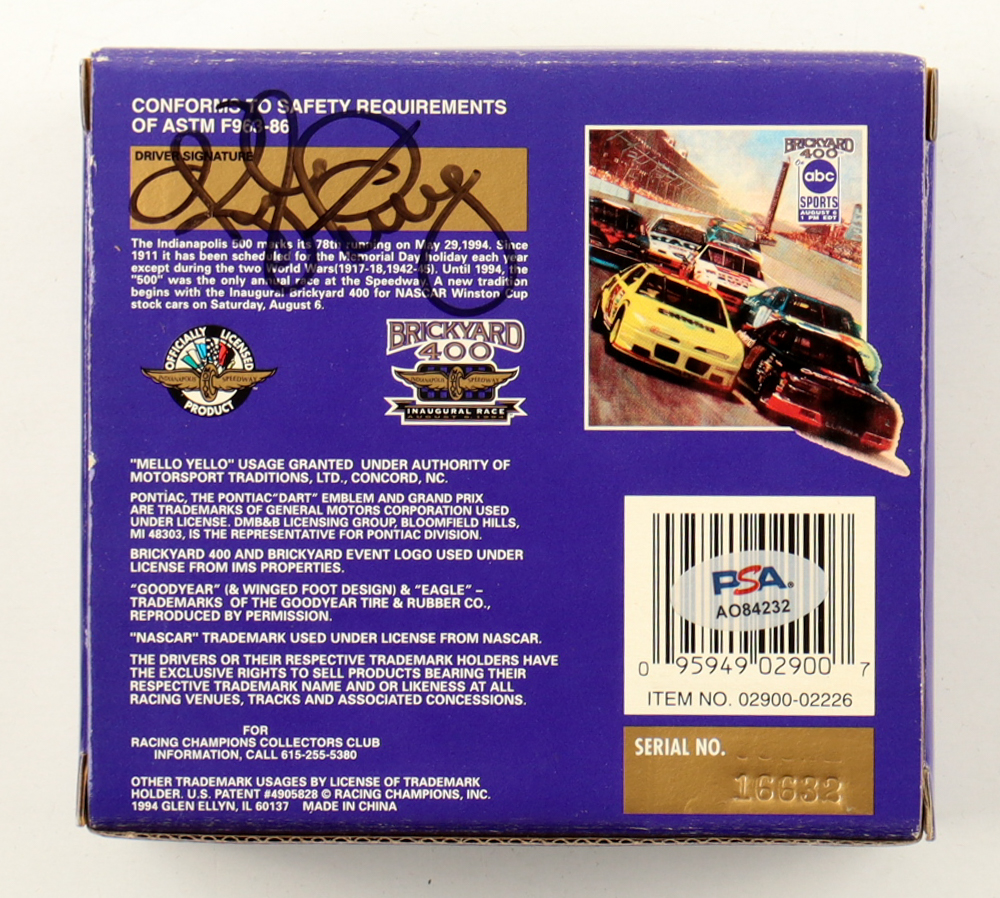 Kyle Petty Signed NASCAR 1994 #42 Mello Yello 1:64 Scale Die Cast Car ...