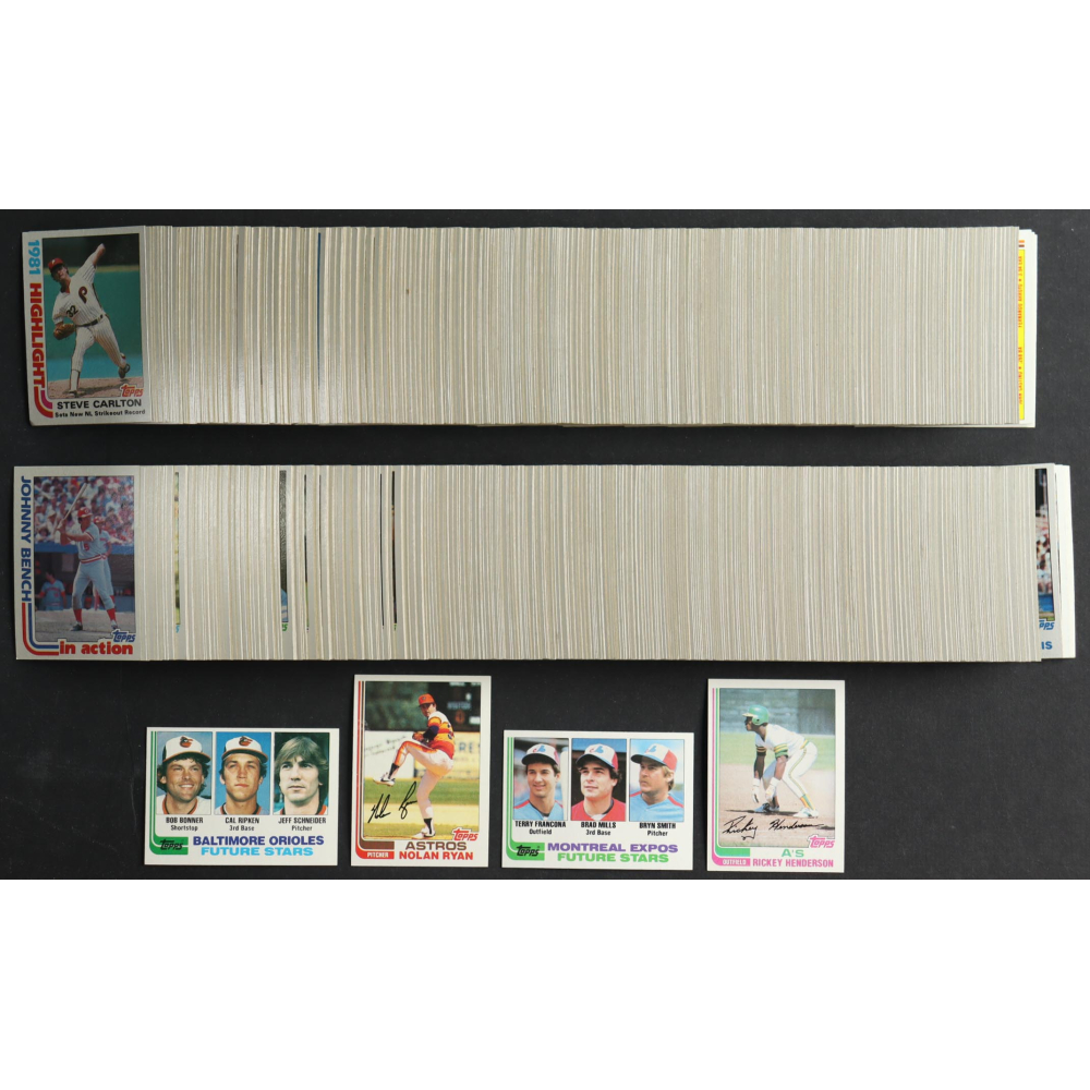 1982 Topps Baseball Complete Set of (792) cards with Rickey Henderson ...