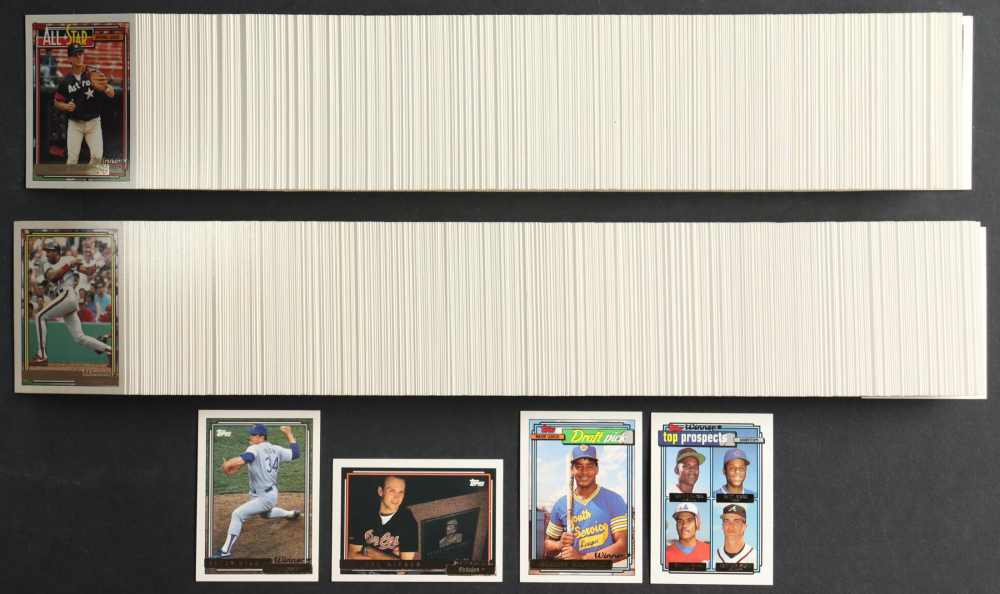 1992 Topps Winner Baseball Complete Set of (792) Cards with Manny ...