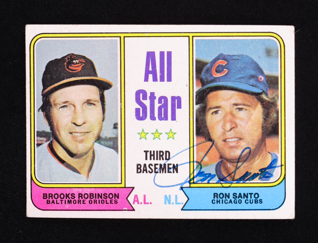 Ron Santo Signed 1974 Topps #334 AS (PSA) | Pristine Auction