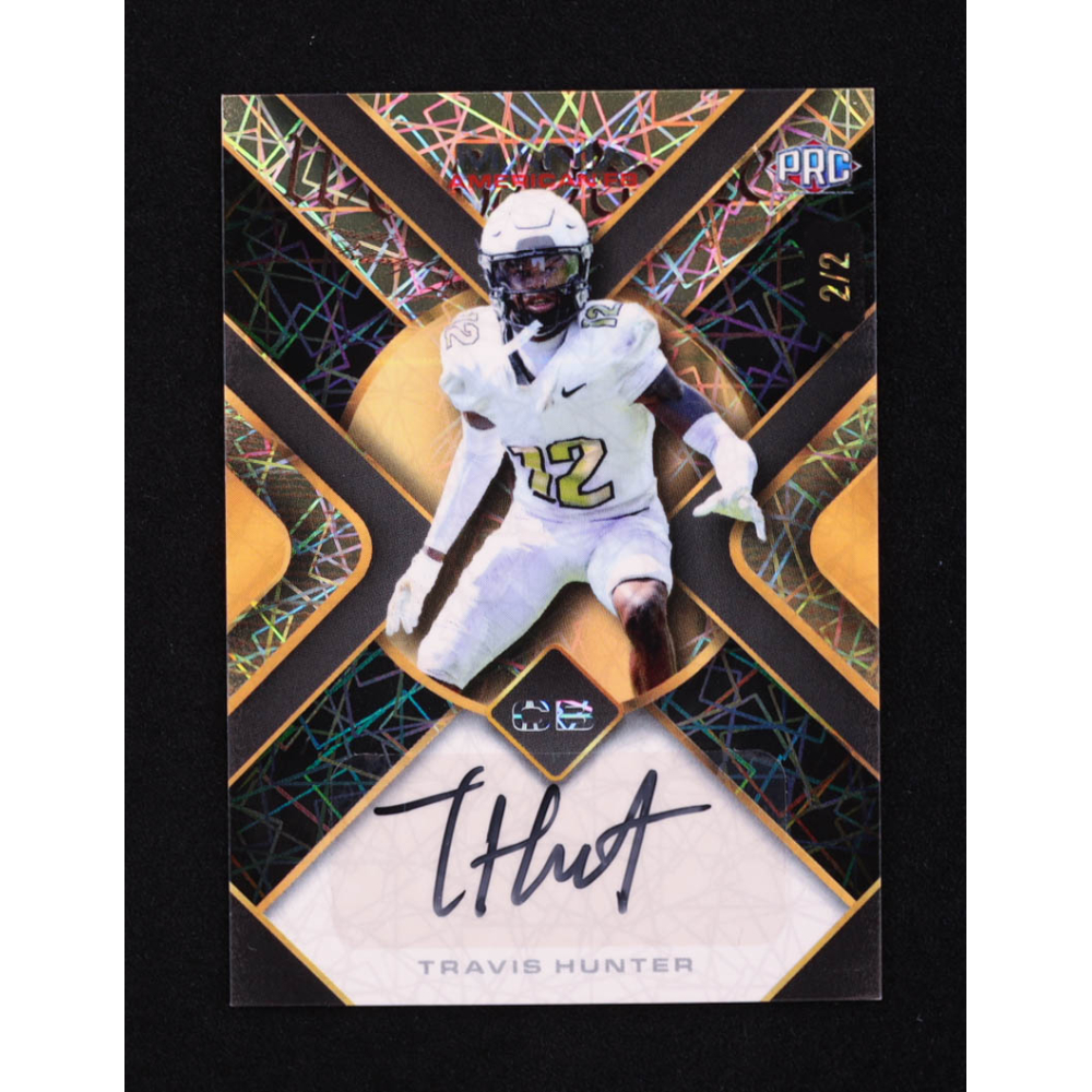 Travis Hunter 2024 Wild Card Auto Mania We the People Autographs Black ...