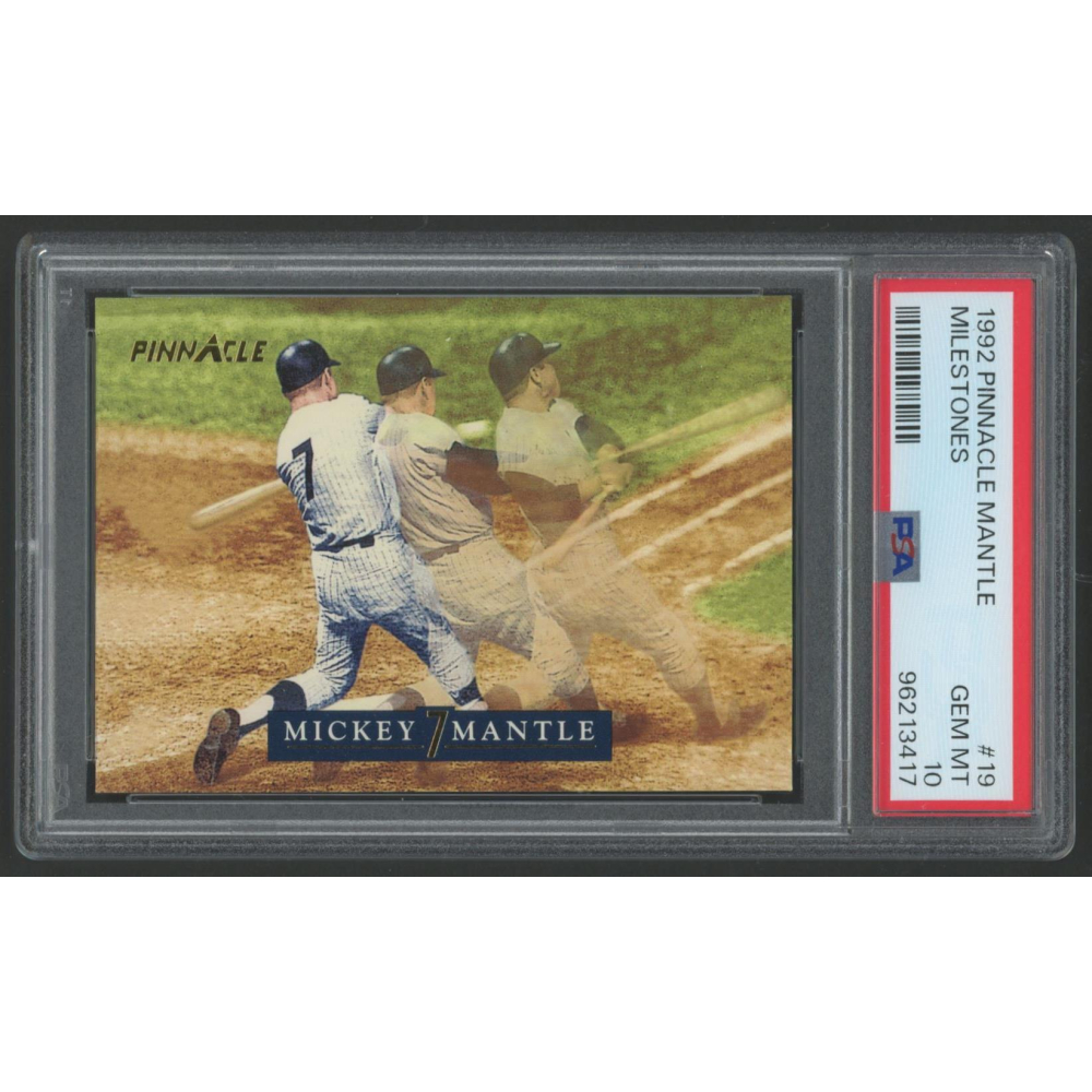 Mickey Mantle 1992 Pinnacle Milestones #19 (PSA 10) | Pristine Auction
