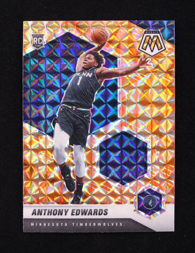Anthony Edwards 2020-21 Panini Mosaic Mosaic Reactive Orange #201 RC | Pristine Auction