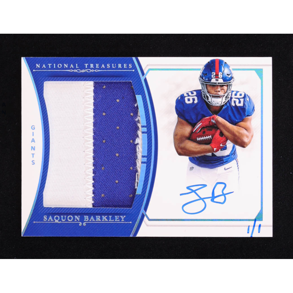 Saquon Barkley 2022 Panini Honors Recollection Collection #RMSSB #1/1 ...