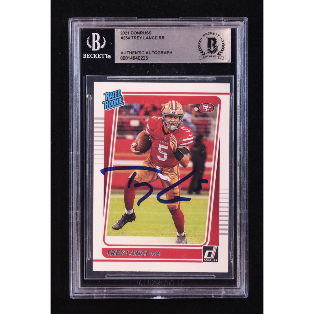 Trey Lance Signed 2021 Donruss #254 RR (BGS) | Pristine Auction