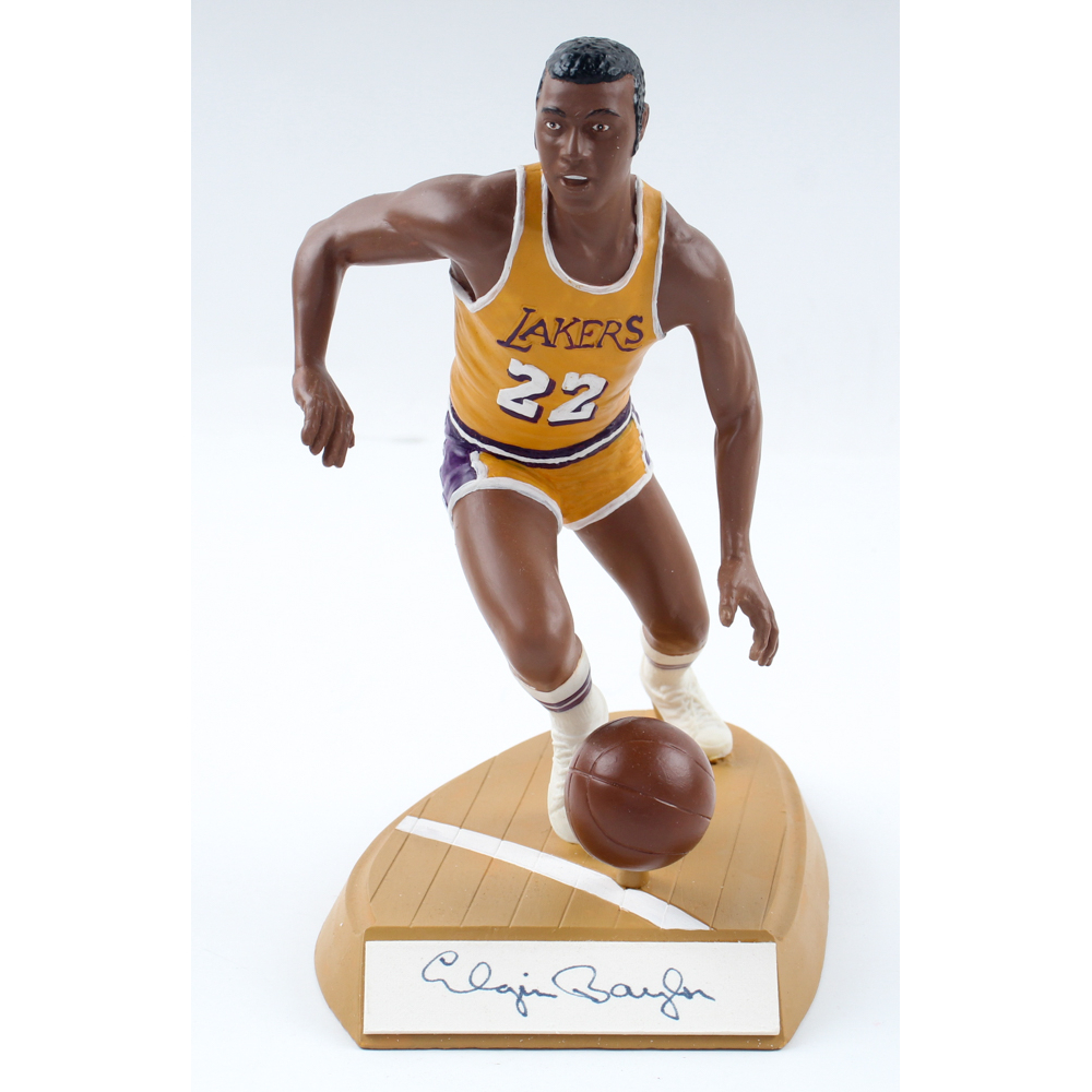 Elgin Baylor Signed LE Lakers Ceramic Statue (Salvino) | Pristine Auction