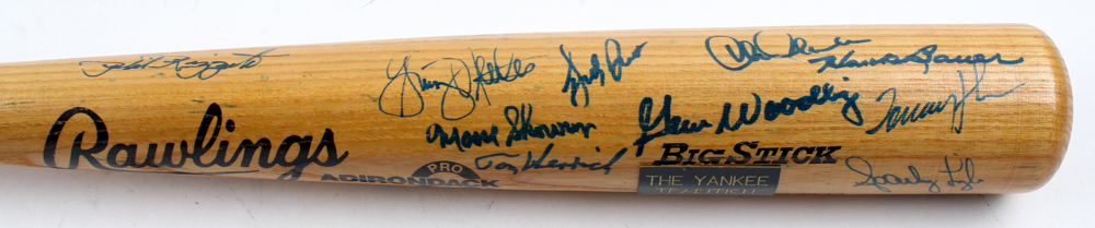 1997 Yankees Rawlings Adirondack Pro Ring Big Stick Baseball Bat Team-Signed By (18) With Phil ...