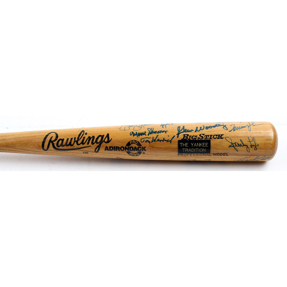 1997 Yankees Rawlings Adirondack Pro Ring Big Stick Baseball Bat Team-Signed By (18) With Phil ...
