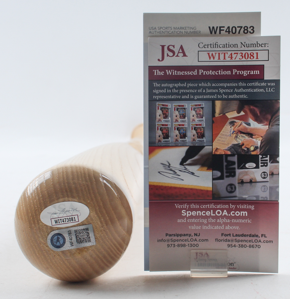 Wander Franco Signed Rawlings Pro Baseball Bat Inscribed "El Patron ...