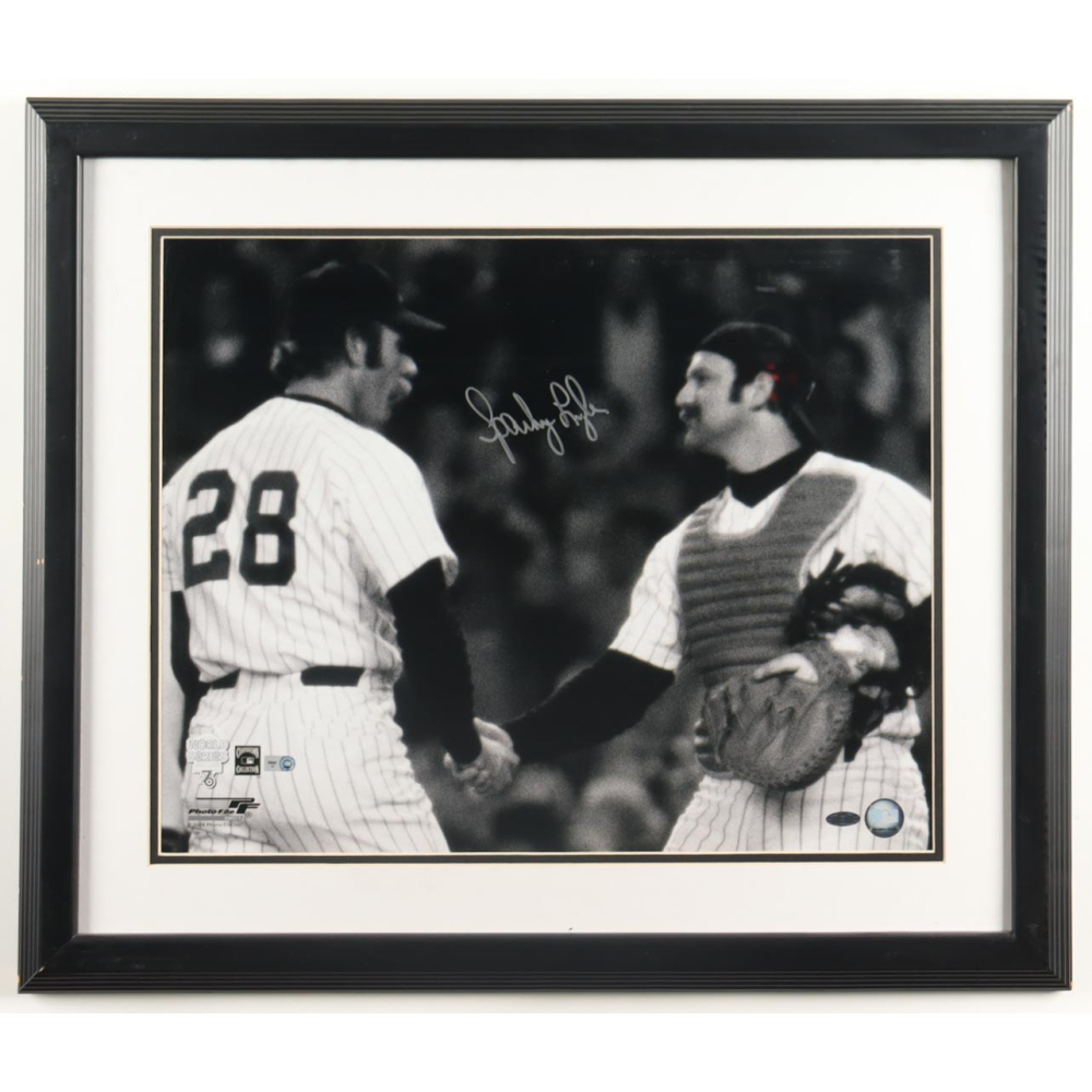 Sparky Lyle Signed Yankees Custom Framed Photo (Steiner & MLB ...