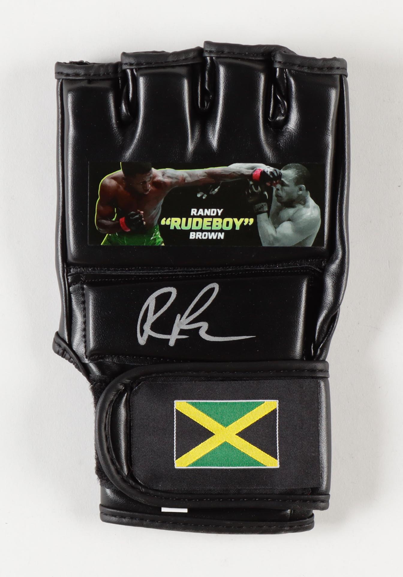 Randy "Rude Boy" Brown Signed Custom Brazil Glove (PA) | Pristine Auction