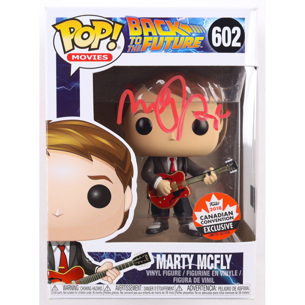 Michael J. Fox Signed "Back to the Future" #602 Marty McFly Funko Pop ...