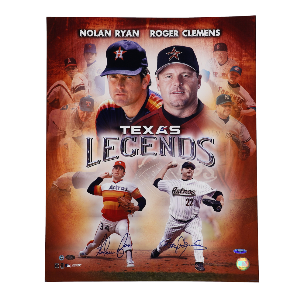 Nolan Ryan & Roger Clemens Signed Astros 16x20 Photo (Ryan & TriStar) | Pristine Auction