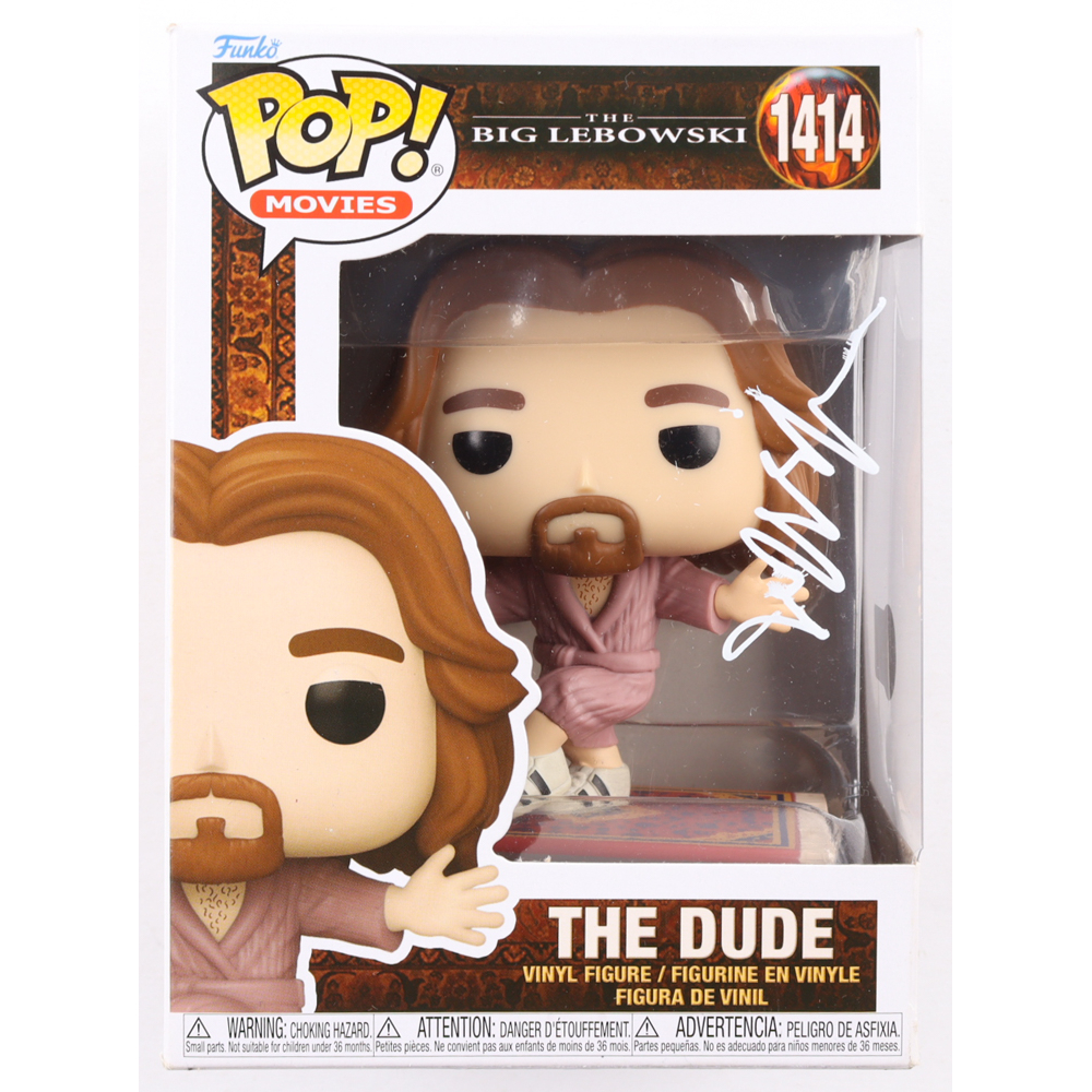 Jeff Bridges Signed "The Big Lebowski" #1414 The Dude Funko Pop! Vinyl ...