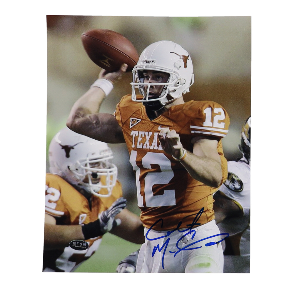 Colt McCoy Signed Texas Longhorns 8x10 Photo (McCoy) | Pristine Auction