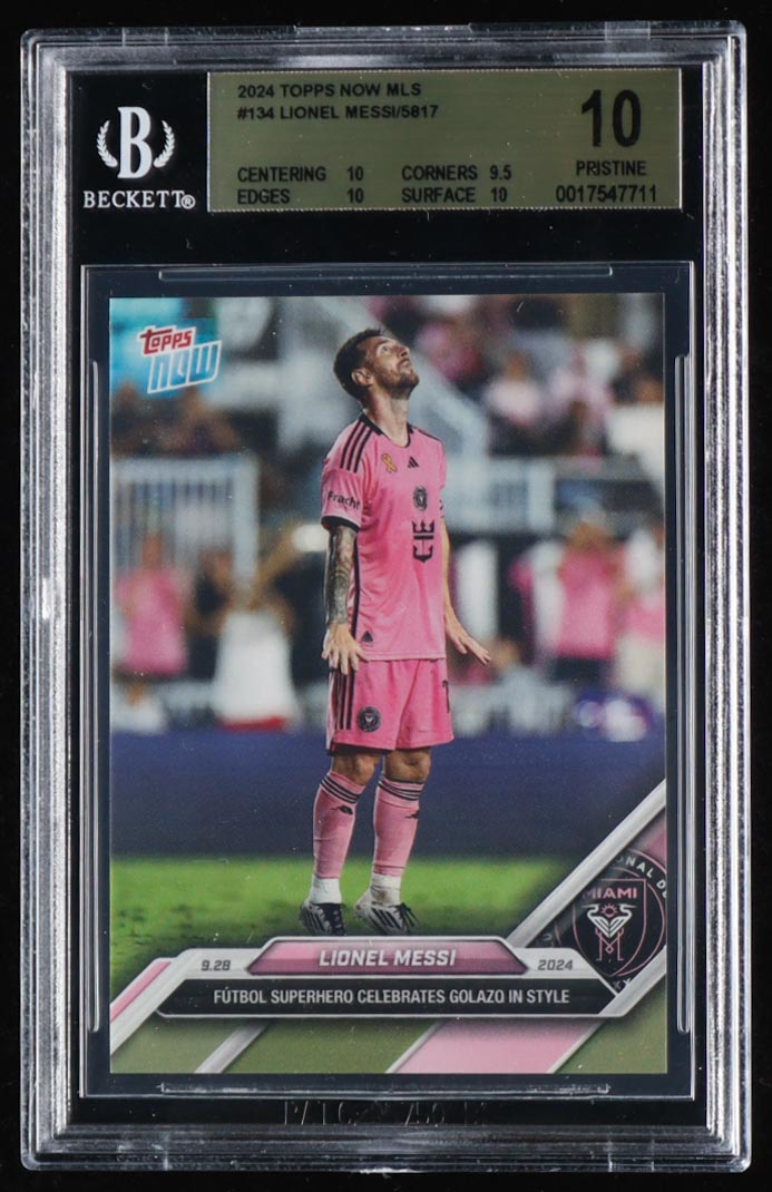 Lionel Messi 2024 Topps Now MLS #134 (BGS 10) | Pristine Auction