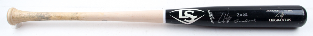 Ian Happ Signed Game Used Louisville Slugger Baseball Bat Inscribed ...