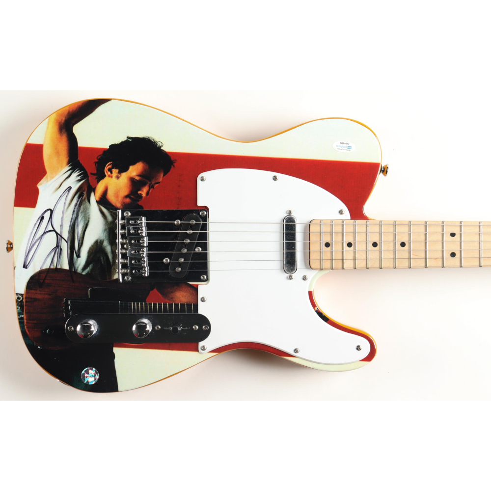 Bruce Springsteen Signed Squier 39" Electric Guitar (AutographCOA ...