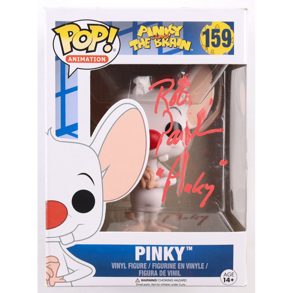 Rob Paulsen Signed "Pinky and The Brain" #159 Pinky Funko Pop! Vinyl ...