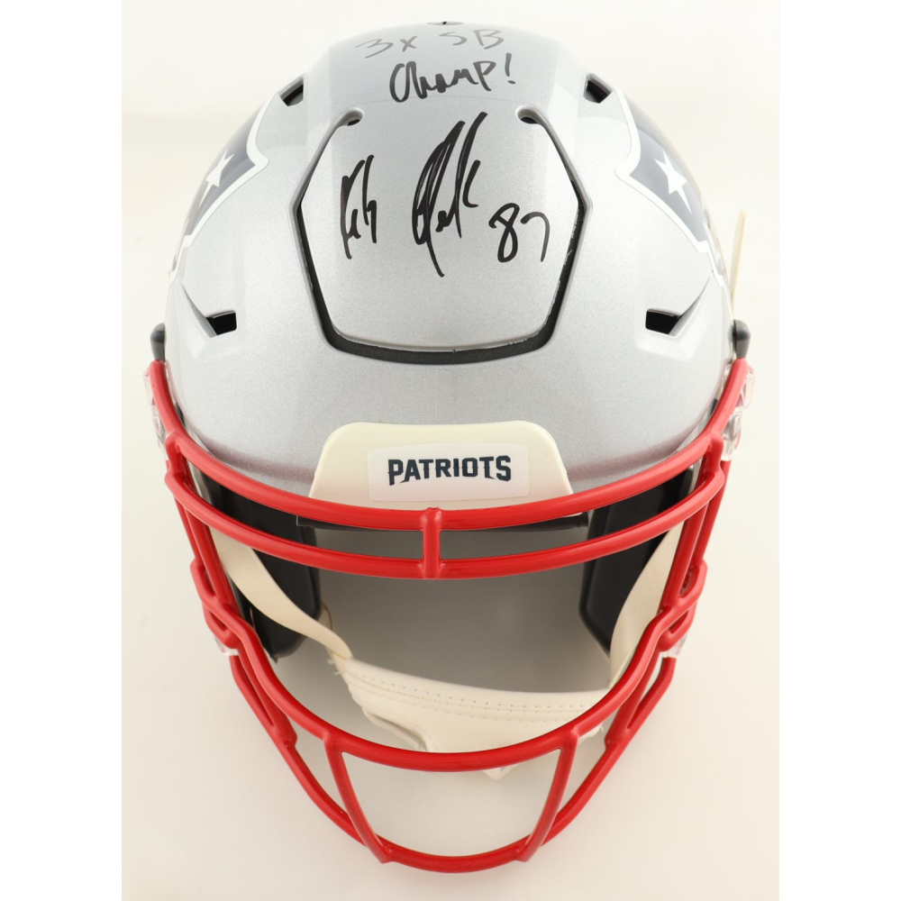 Rob Gronkowski Signed Patriots Full-Size Authentic On-Field Speed-Flex ...
