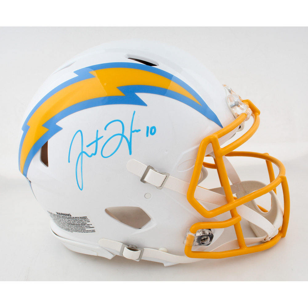 Justin Herbert Signed Chargers Full-Size Authentic On-Field Speed ...