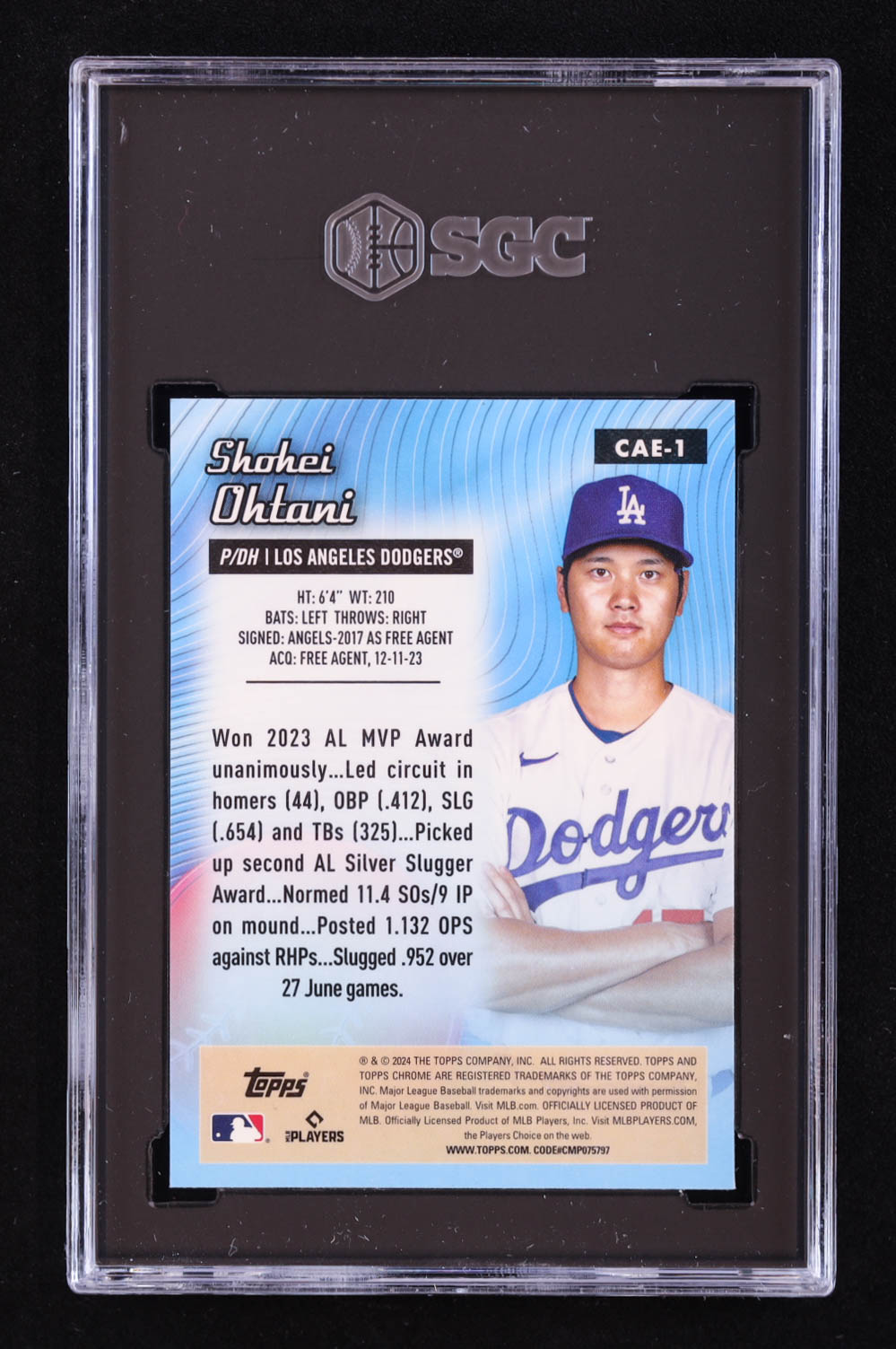 Shohei Ohtani 2024 Topps Chrome All Etch #CAE1 (SGC 10) | Pristine Auction