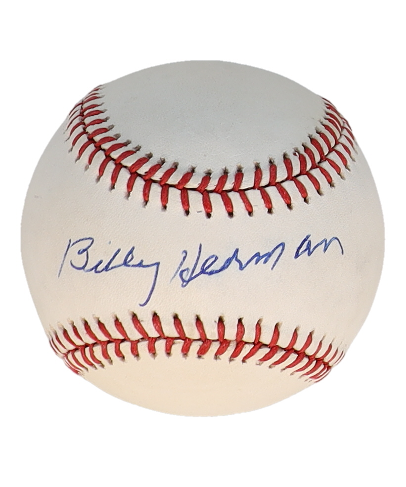 Billy Herman Signed ONL Baseball (JSA) | Pristine Auction
