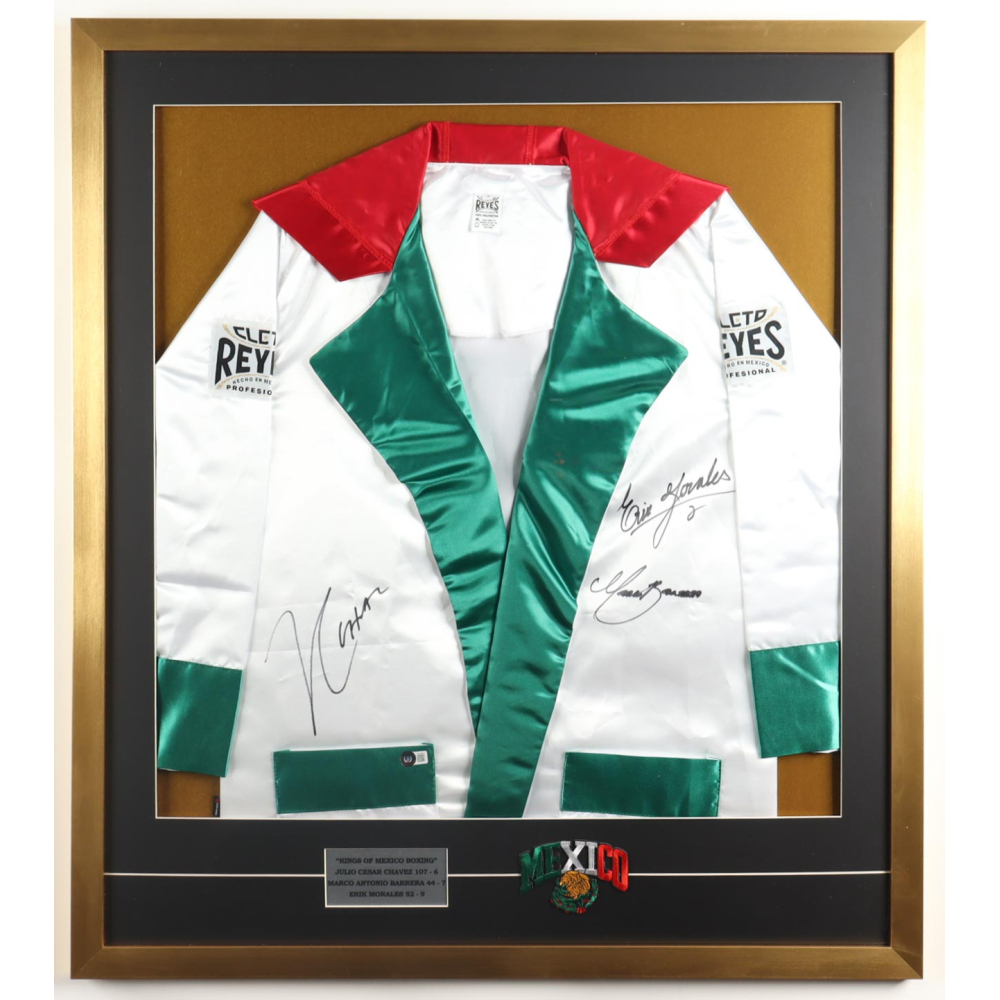 Julio Cesar Chavez, Marco Antonio Barrera & Erik Morales Signed "Kings ...