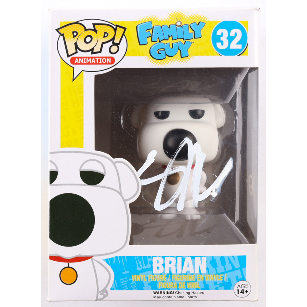 Seth MacFarlane Signed "Family Guy" #32 Brian Funko Pop! Vinyl Figure ...