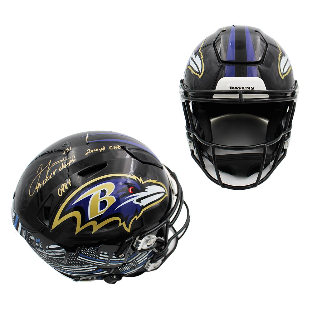 Jamal Lewis Signed Ravens Full-Size Authentic On-Field Speedflex Helmet ...