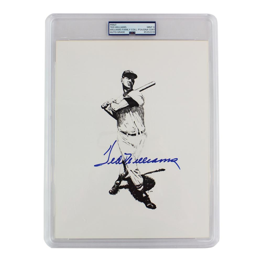 Ted Williams Signed Red Sox 8.5x11 Photo (PSA | Autograph Graded 9 ...