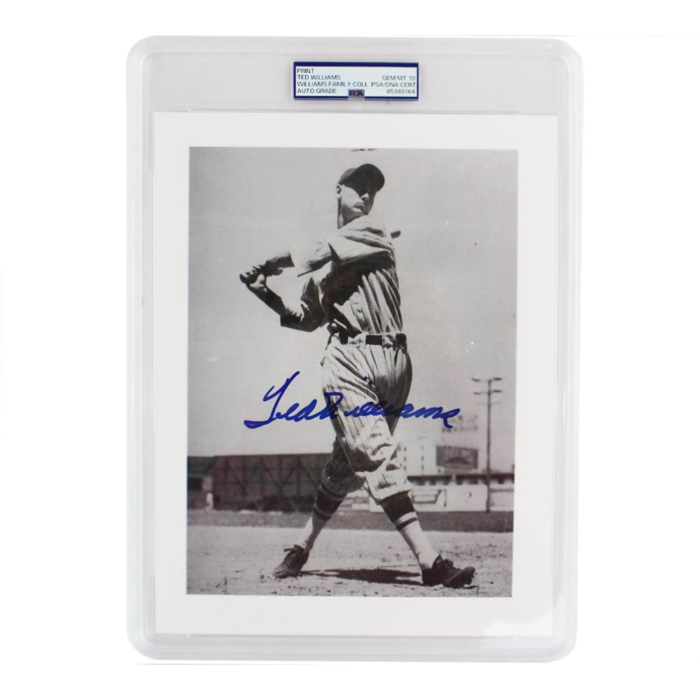Ted Williams Signed Red Sox 8.5x11 Photo (PSA | Autograph Graded 10 ...