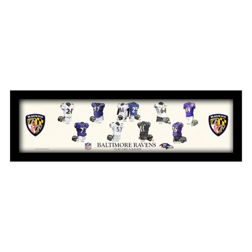 Ravens Custom Framed "Heritage Uniform" Photo | Pristine Auction