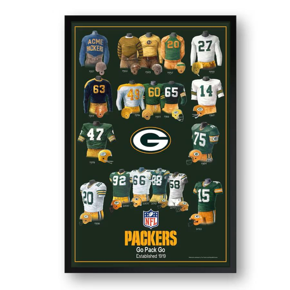 Packers Custom Framed "Heritage Uniform" Photo | Pristine Auction