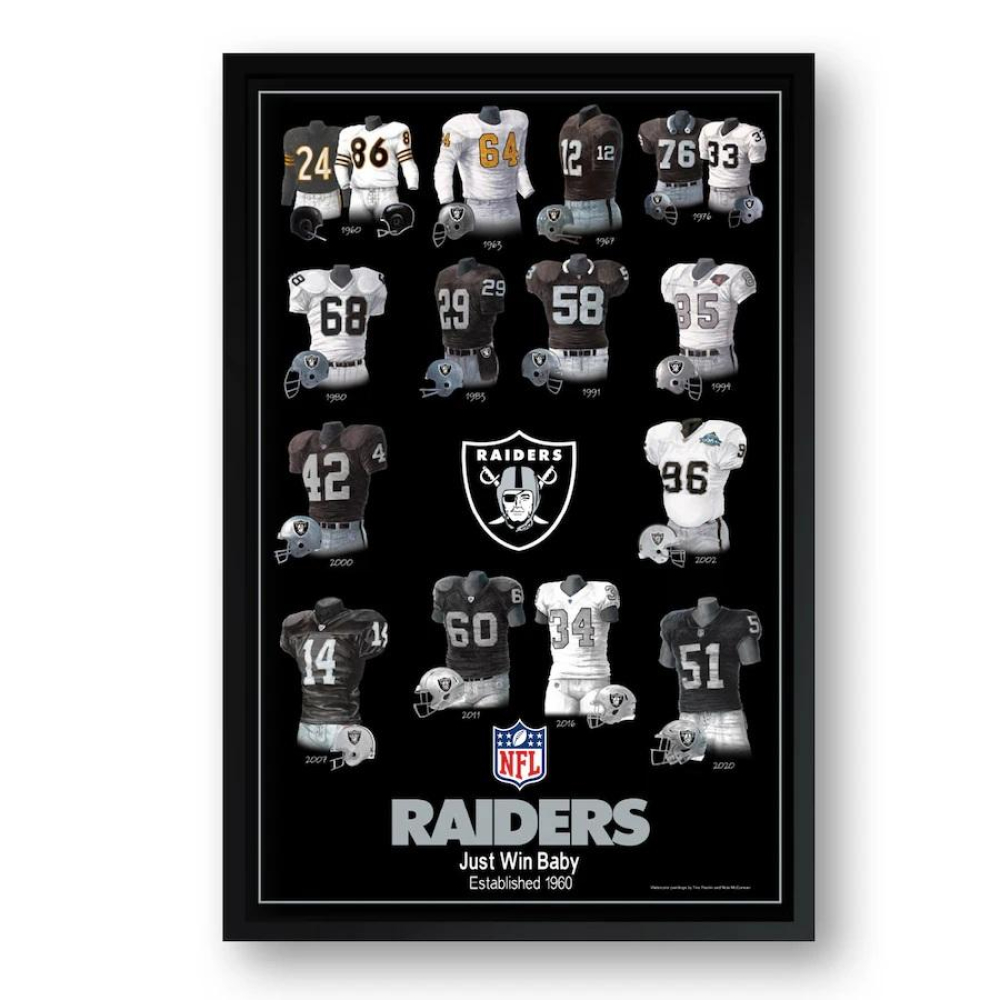 Raiders Custom Framed "Heritage Uniform" Photo | Pristine Auction