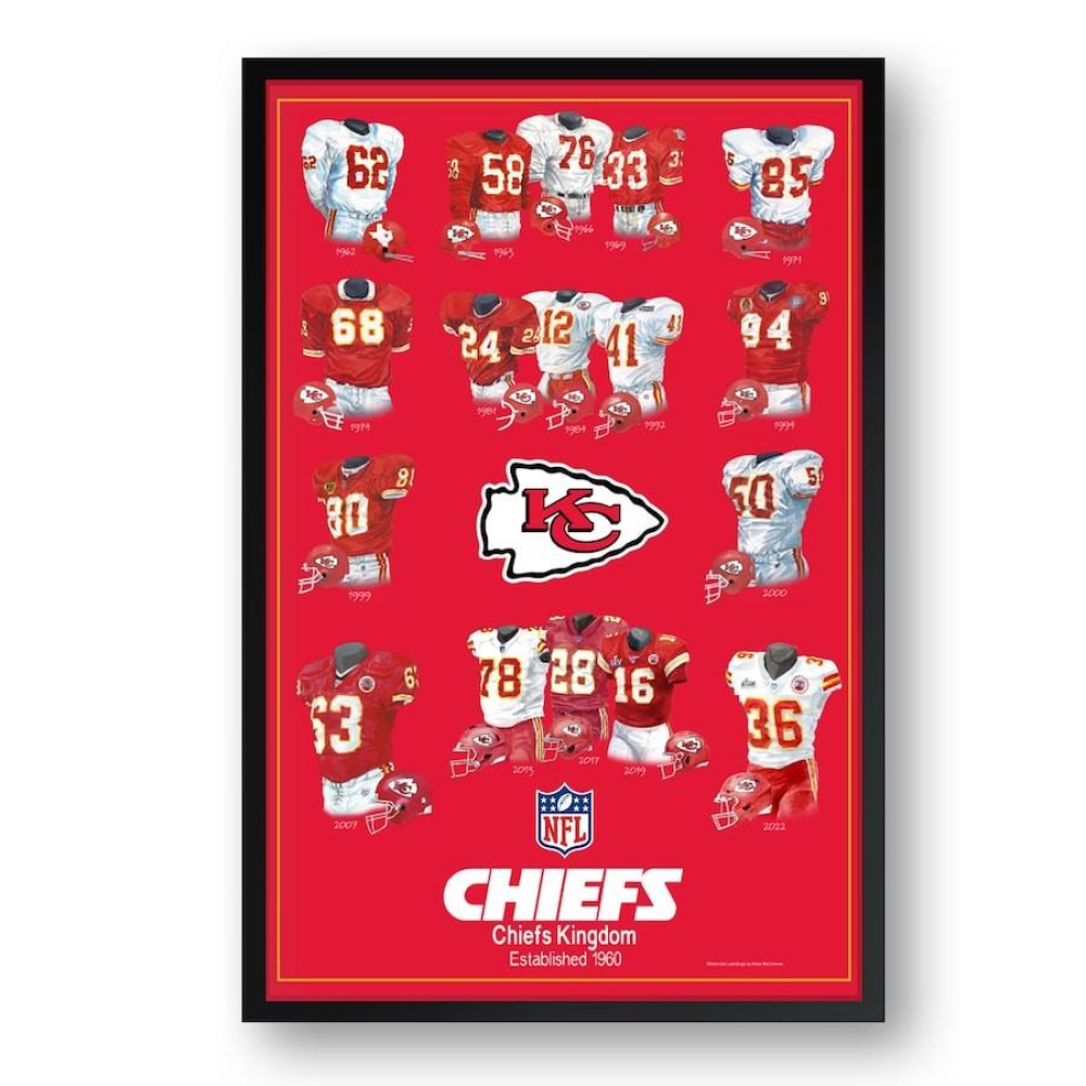 Chiefs Custom Framed "Heritage Uniform" Photo | Pristine Auction
